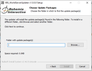 Updating VBS World Server